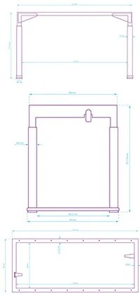 Lama Plus Ultradesk UPLIFT FRAME - Elektricky nastavitelný rám stolu, černý