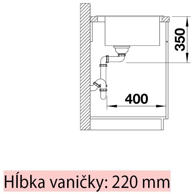 Blanco Pleon 8, silgranitový dřez 700x510x220 mm, 1-komorový, šedá vulkán, BLA-527323