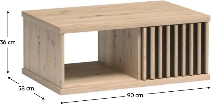 Konferenční stůl KOLI C-08, dub artisan