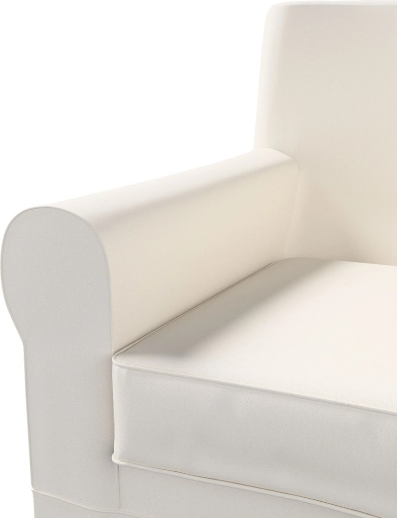 Potah na křeslo IKEA Ektorp Jennylund barva béžová látka pletený vzor