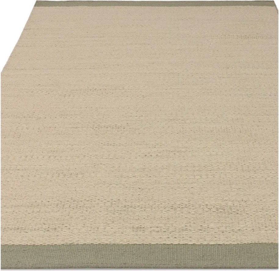 Krémový/šalvějově zelený ručně tkaný vlněný koberec 200x290 cm Lima Sage – Asiatic Carpets