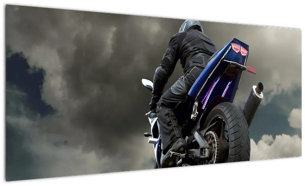 Motorkář - obraz (100x40cm)