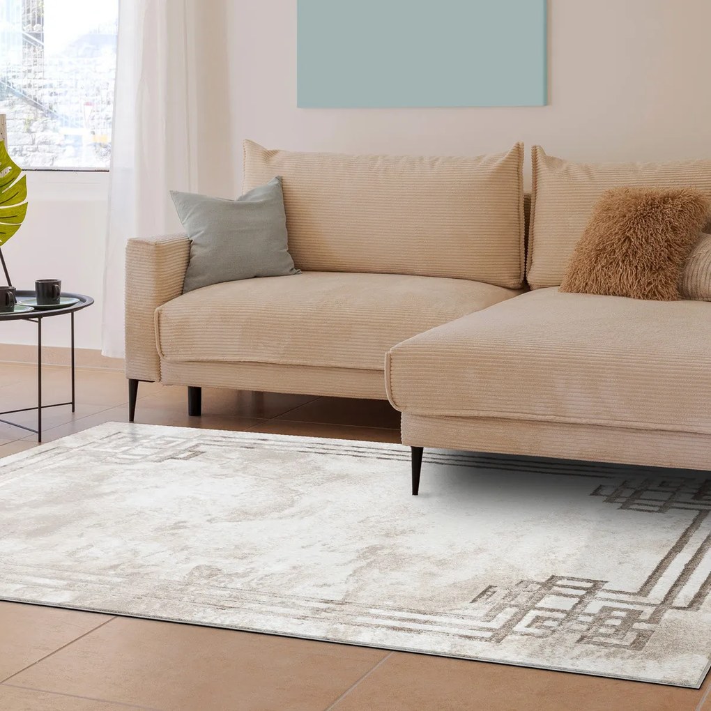Dywany Łuszczów, Kusový koberec Bliss Z203AZ138 cream/beige, 120x170, béžová, kancelář