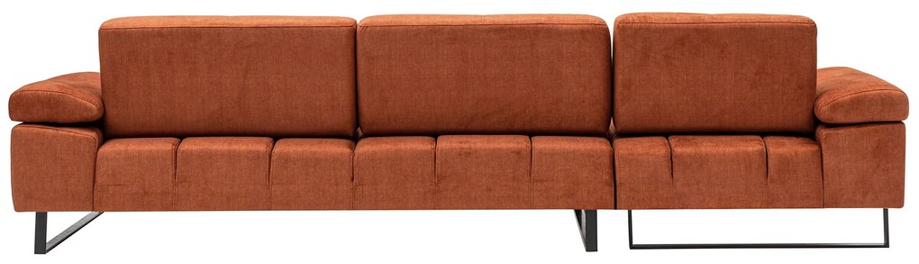 Hanah Home Třímístná pohovka MUSTANG oranžová levá 560ARE1215