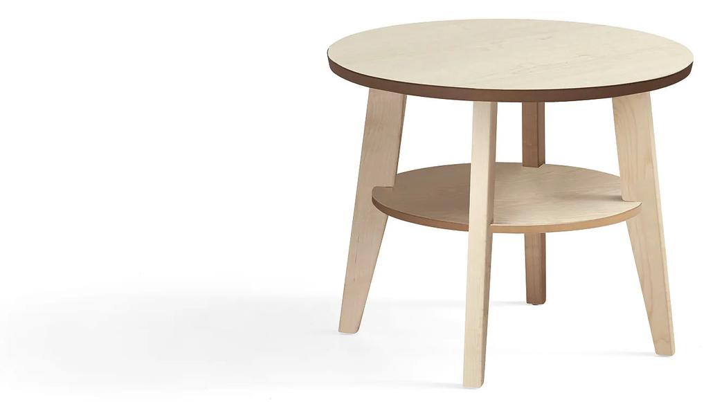AJ Produkty Konferenční stolek Holly, Ø 600 mm, bříza | BIANO