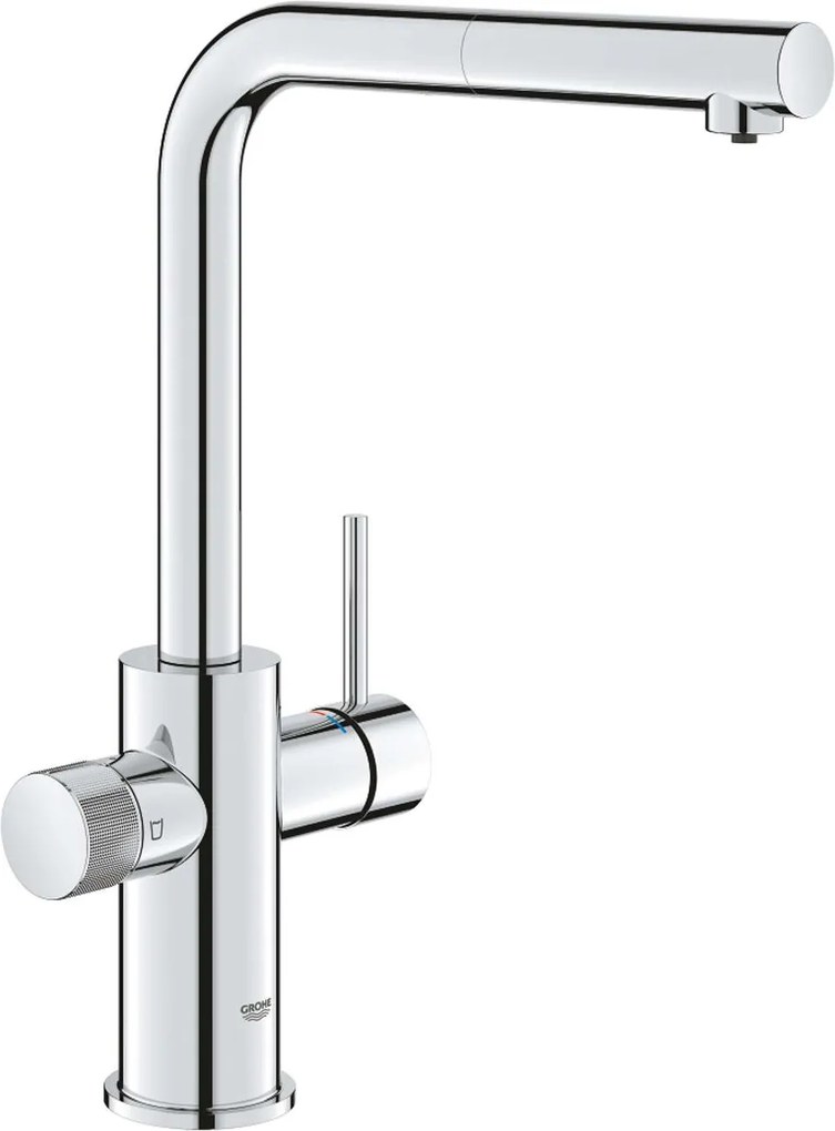 Grohe - Dřezová baterie Minta s filtrační funkcí a výsuvnou koncovkou, chrom 30601000ROZ1