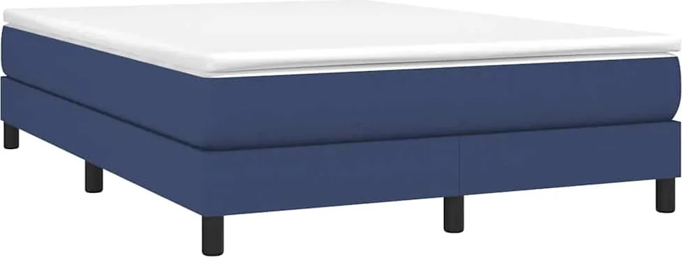 Rám postele s boxspringem modrý 140 x 200 cm textil 3120522