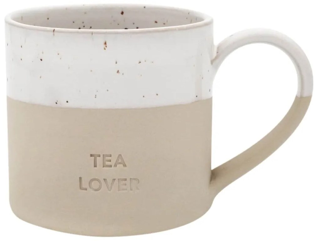 Eulenschnitt Kameninový hrnek Tea Lover 400 ml, béžová barva, krémová barva, keramika