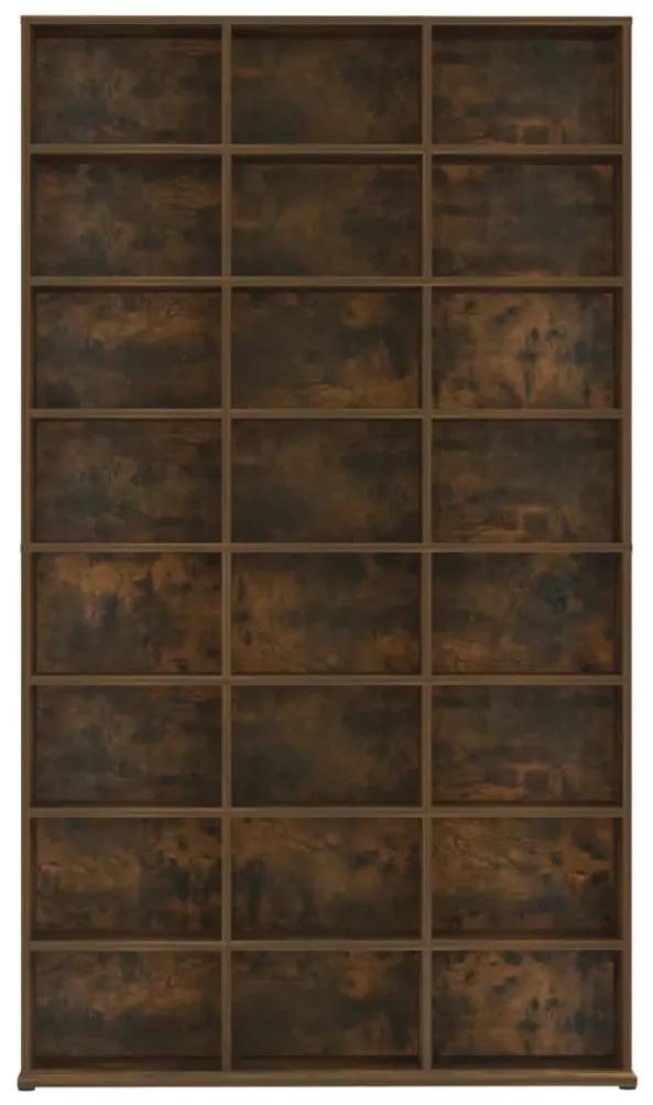 Skříňka na CD kouřový dub 102 x 23 x 177,5 cm kompozitní dřevo