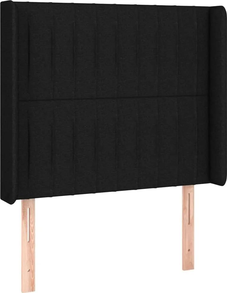 vidaXL Box spring postel s matrací a LED 100x200 cm textil [3138455] Barva: krémová