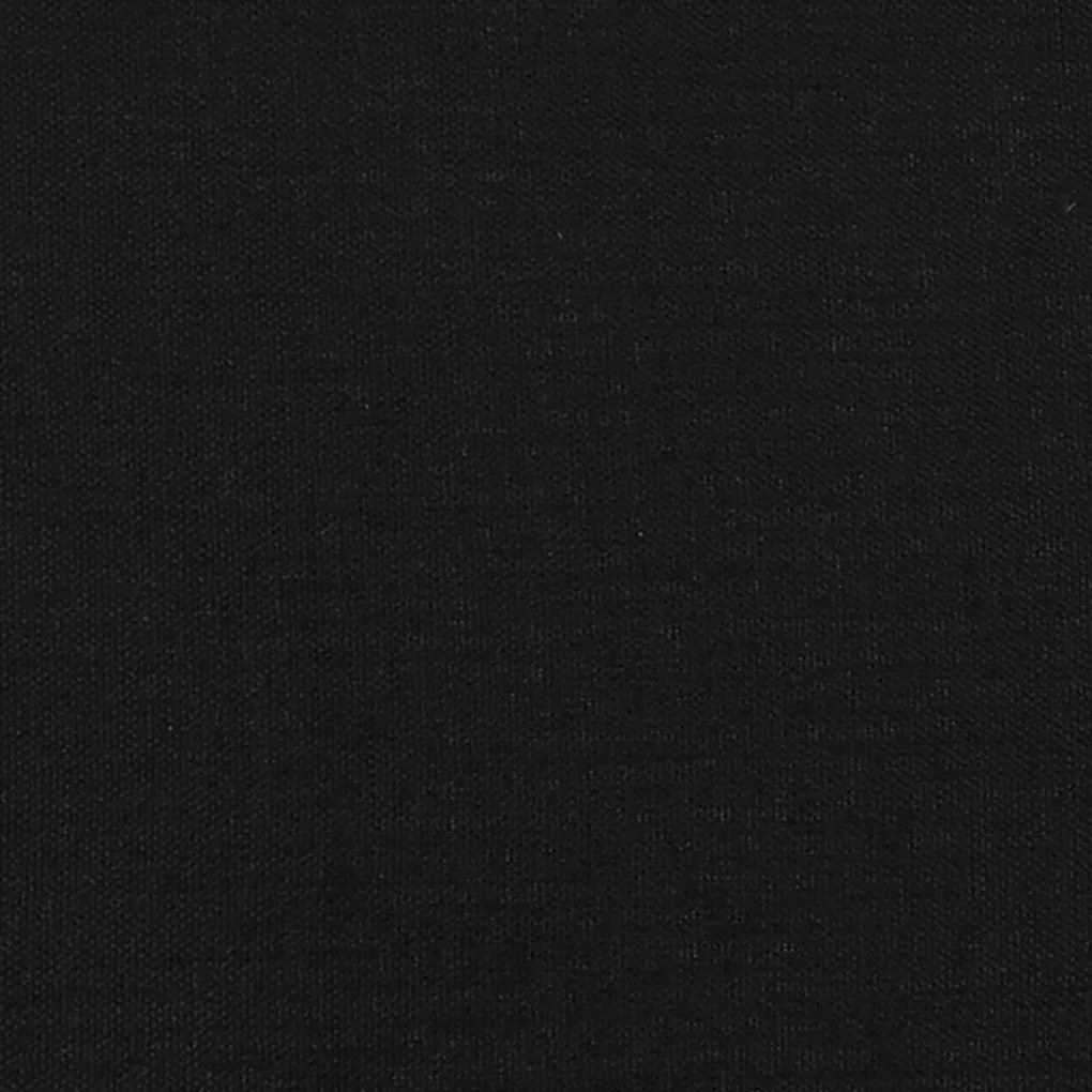 Čelo postele typu ušák černé 83x16x118/128 cm textil 3119696