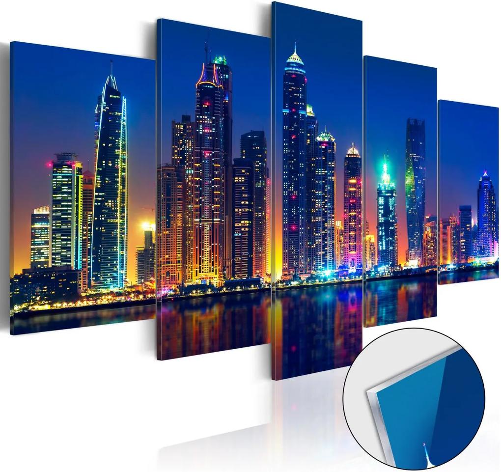 Obraz na akrylátovém skle - Nights in Dubai [Glass] - 100x50