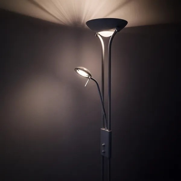 Brilagi - Stmívatelná stojací lampa SCARLETT 1xR7s/230W/230V + 1xG9/40W bílá