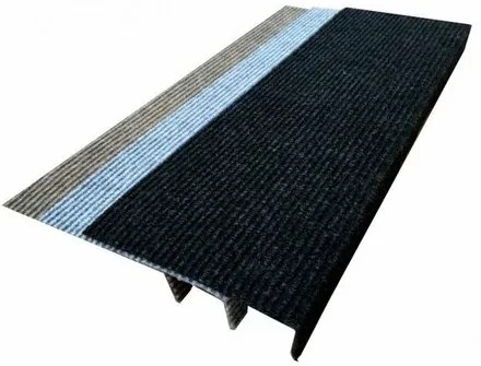 Vopi Nášlap na schody Quick step obdelník antracitová, 24 x 65 cm, sada 5 ks