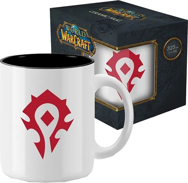 Keramický hrnek World of Warcraft Horda - bílý 330 ml (dárkové balení) Vícebarevná