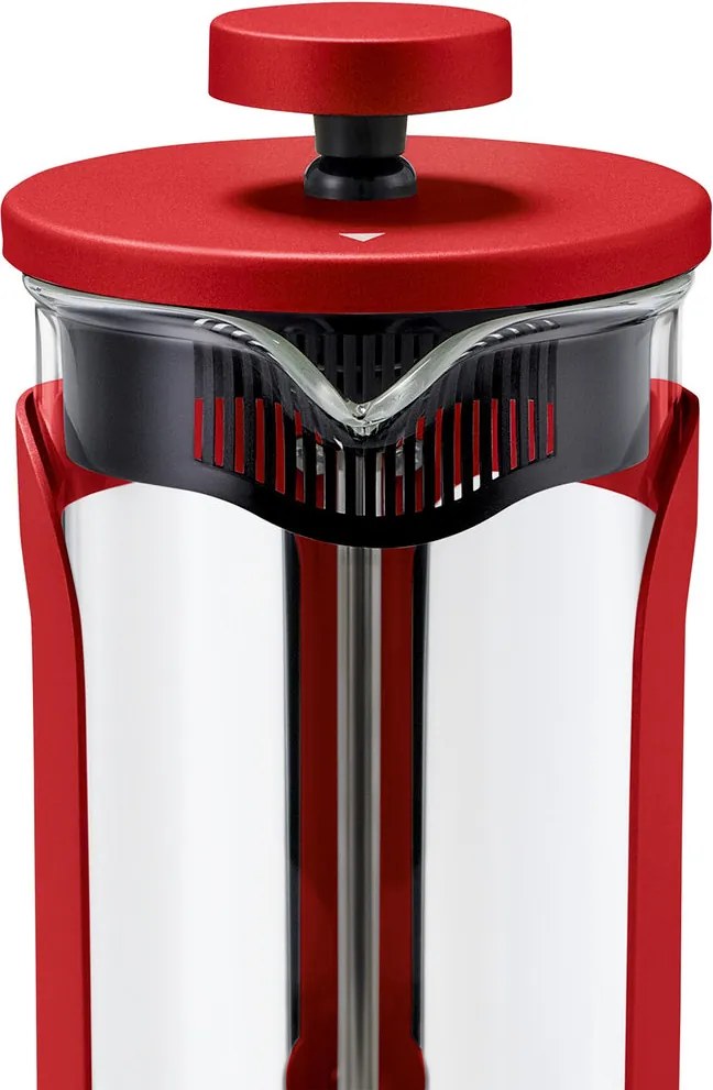 Tchibo - Konvička french press 300 ml, 2 šálky, červená