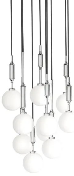 Designový lustr Ero 10 chrom