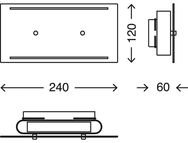 Telefunken 307806TF - LED Venkovní nástěnné svítidlo 2xLED/3,5W/230V IP44 bílá