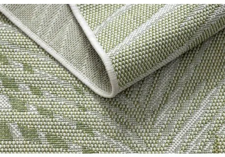 Dywany Luszczow Kusový koberec SISAL SION palmové listy, tropický 2837 ecru / zelená Rozměr koberce: 180 x 270 cm