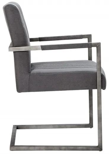 Konzolové židle Big Aston vintage šedé rameno ./ 39083