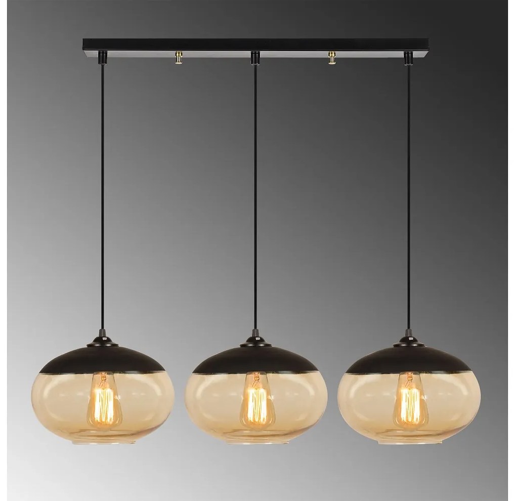 Designový lustr Cadenza 75 cm černý