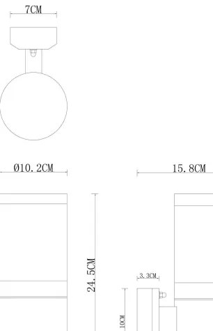 Globo 32014BS - Venkovní nástěnné svítidlo XELOO 1xE27/60W/230V IP44