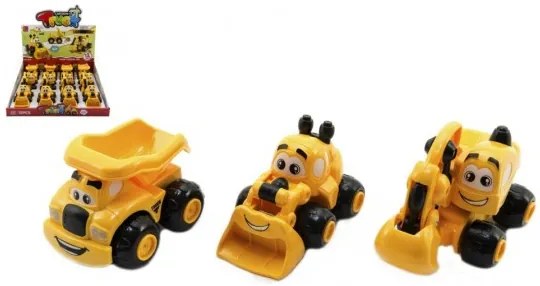 Teddies Auto plastové stavební pro nejmenší 9 cm na volný chod