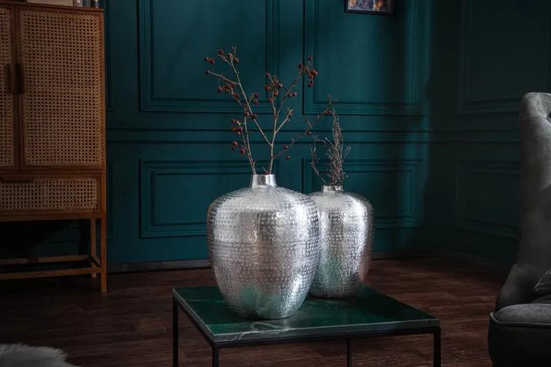 Noble Home 2 dílný set stříbrných váz Oriental