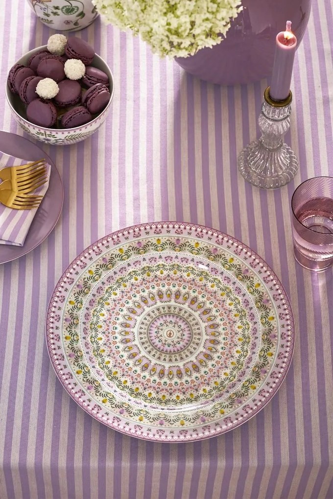Pip Studio Lily & Lotus talíř Ø32cm, lila (Velký porcelánový talíř)