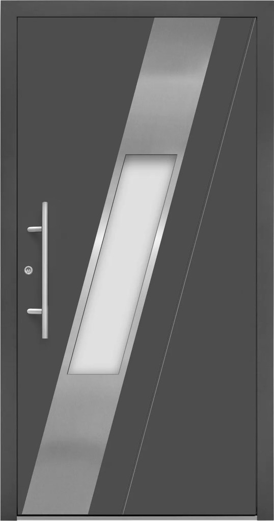Splendoor Hliníkové vchodové dveře Moderno M540/P, antracitová metalíza, 110 L