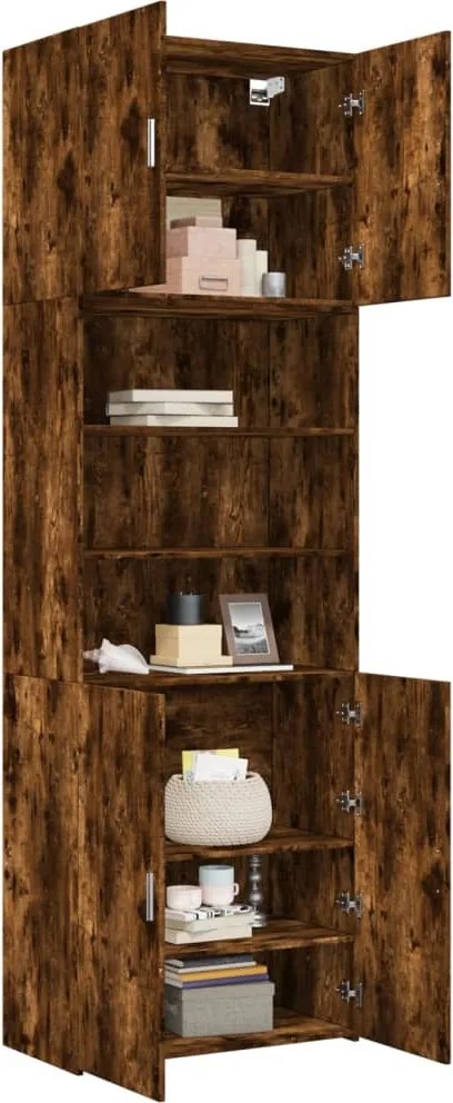 Skříň highboard kouřový dub 80 x 42,5 x 249 cm kompozitní dřevo 3281361