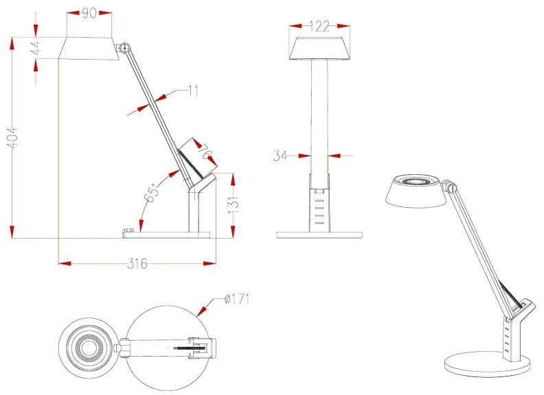 GLOBO URSINO 58422B Stolní lampa