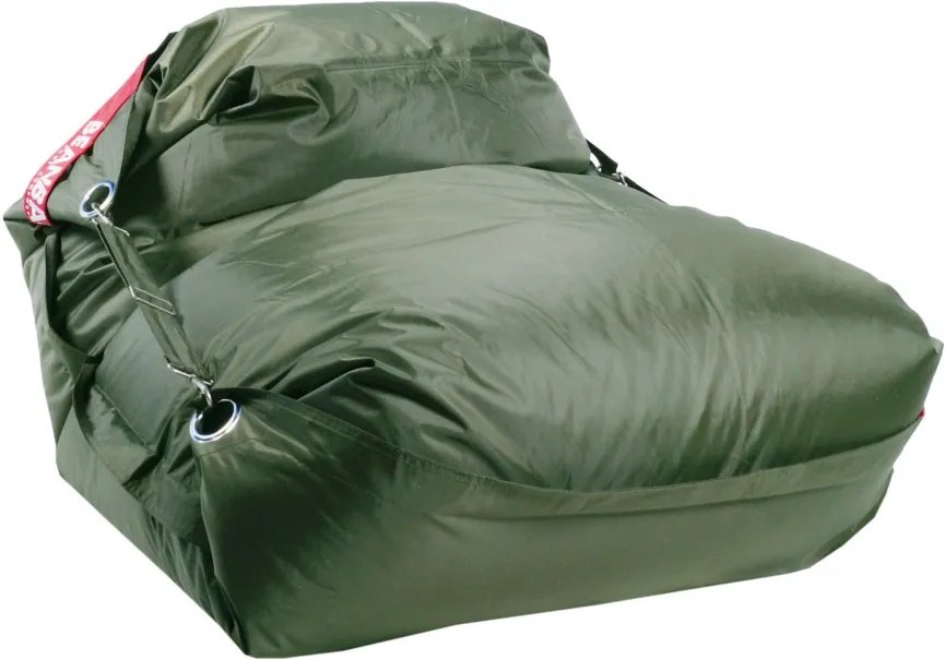 BeanBag Sedací pytel 189x140 Comfort s popruhy tmavě zelená