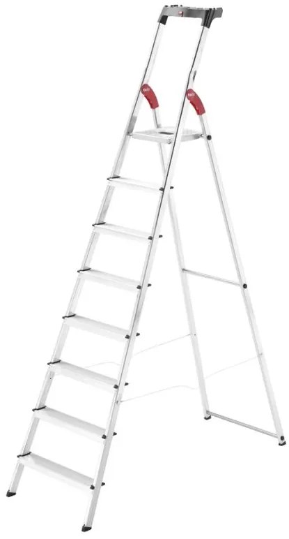 Hliníkové schůdky Hailo L60 7+1 příčka, nosnost 150 kg, 8160-807