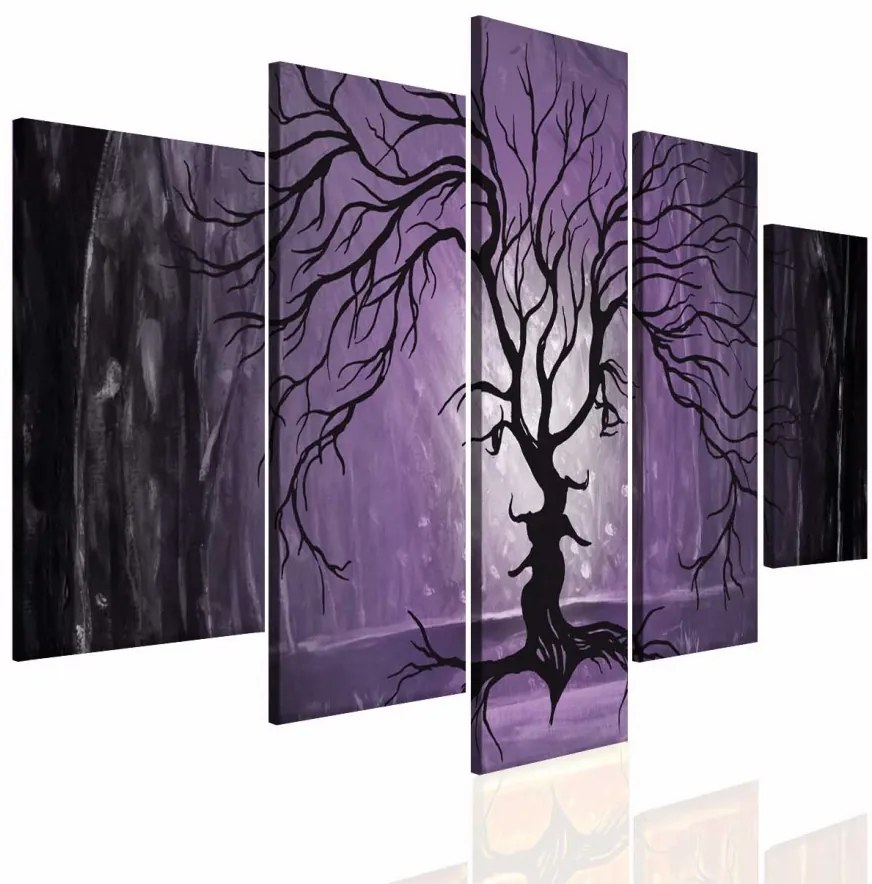 Malvis ® Pětidílný obraz - Láska stromů Velikost: 150x80 cm
