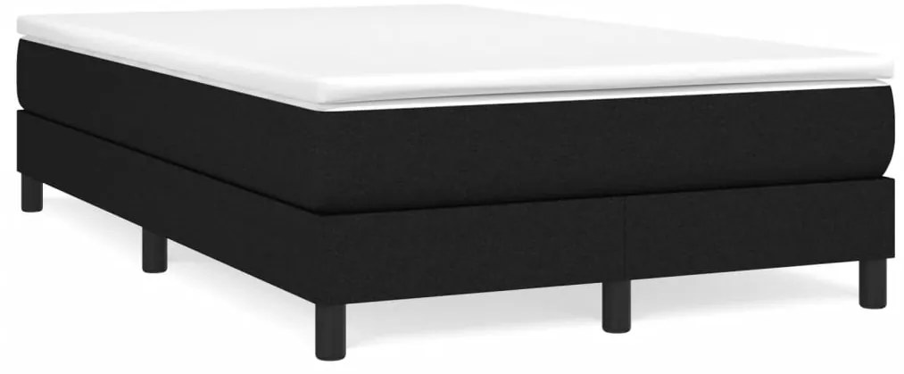 Box spring postel s matrací černá 120x190 cm textil 3269659