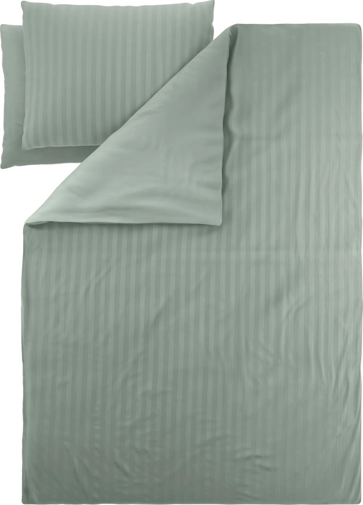 Livarno® Luxusní saténové povlečení, směs bavlny a bambusu, 240 x 220 cm (zelená)