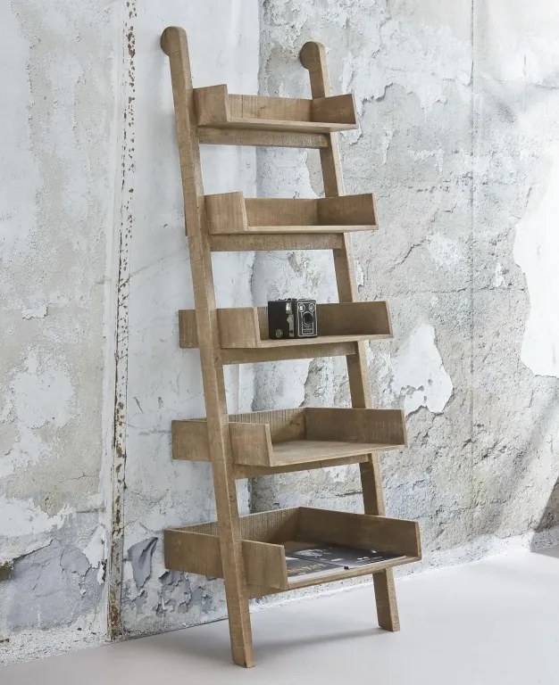 Policový regál Wallter III Solid mango white antique
