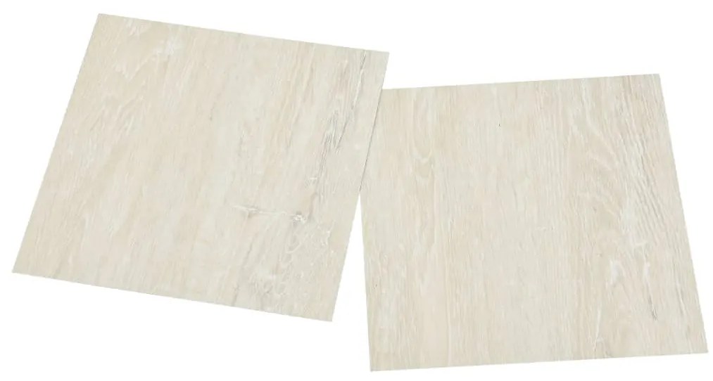 Samolepicí podlahové desky 55 ks PVC 5,11 m² krémové,  324659