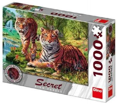 Puzzle Tygři 12 skrytých detailů 1000 dílků 66x47cm