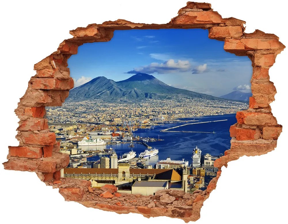 Wallmuralia Fototapeta díra na zeď 3D Neapol Itálie 90x70 cm