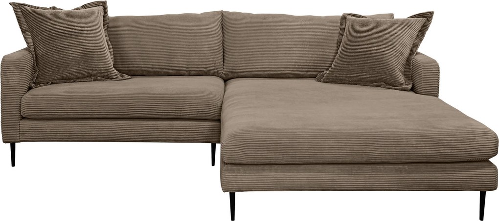 XXXLutz ROHOVÁ SEDAČKA, textil, hnědá P & B - Sedací soupravy - 002330003408