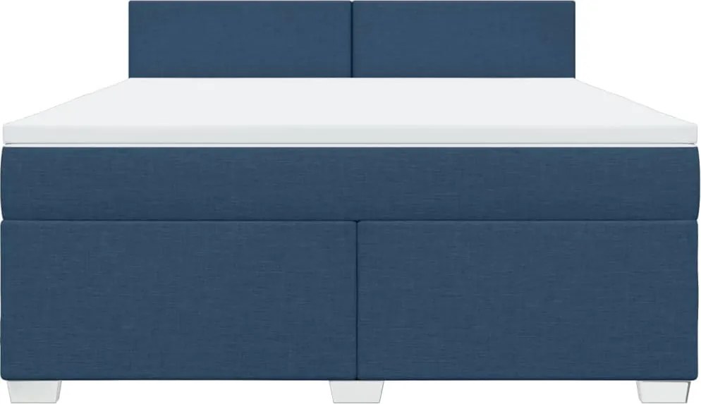 Box spring postel s matrací modrá 180x200 cm textil 3288266