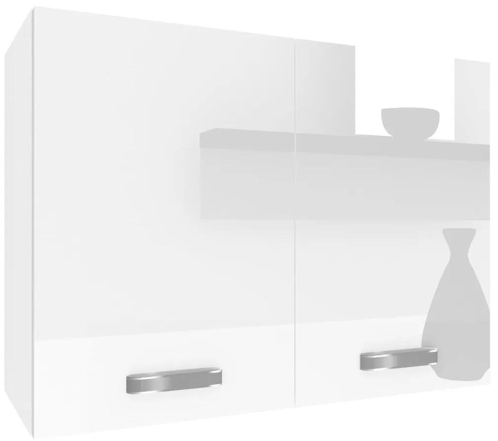 Kuchyňská skříňka Belini horní 80 cm bílý lesk  INF SG80/1/WT/W/0/F
