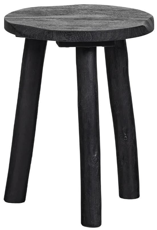 OnaDnes -20% Hoorns Černý mangový odkládací stolek Antonio 35 cm