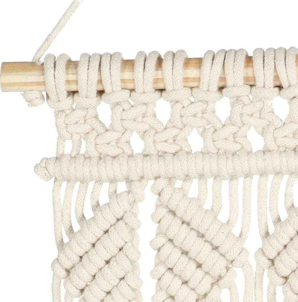 Nástěnný závěs macramé 40 x 80 cm bavlna 323997