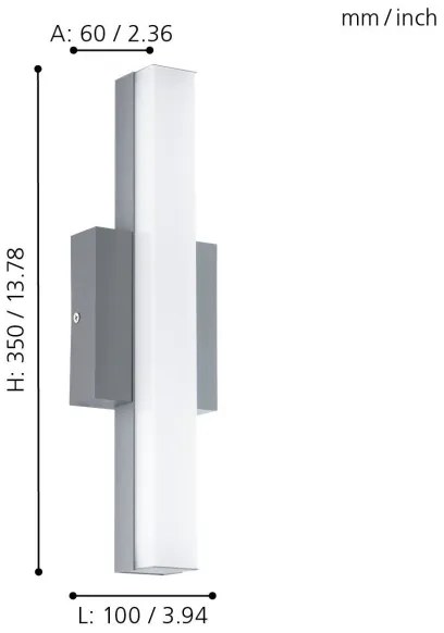 Eglo 94845 - LED venkovní svítidlo ACATE 1xLED/8W/230V IP44