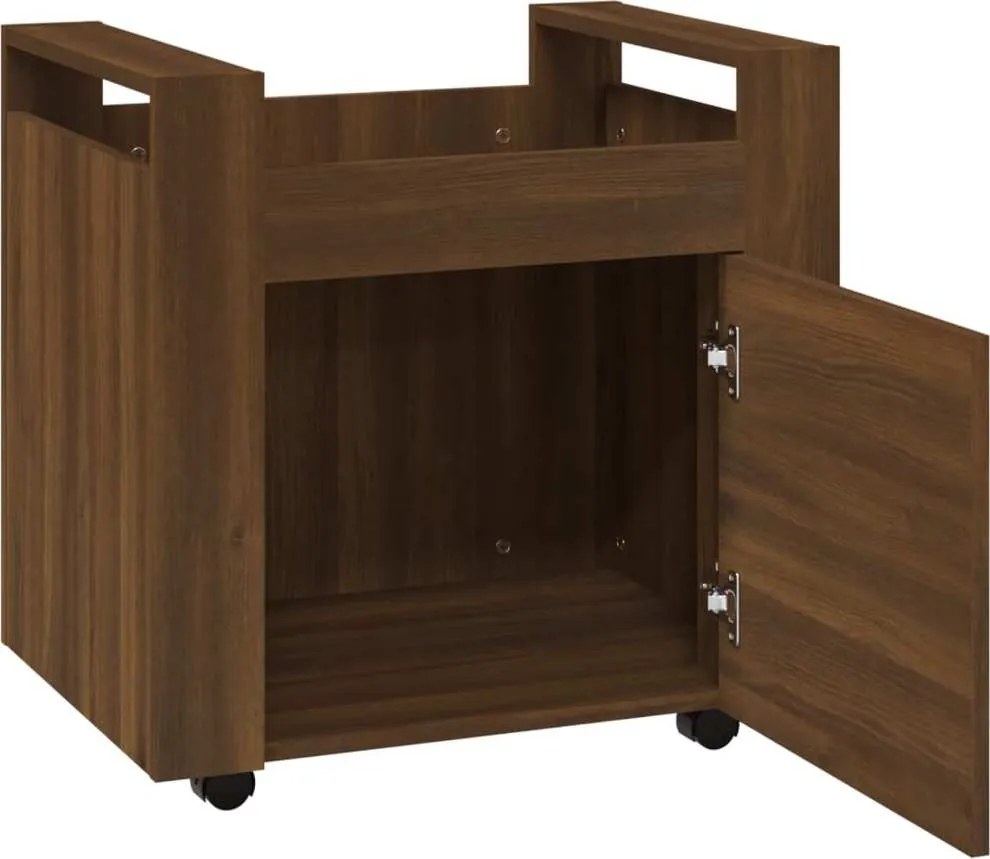 vidaXL Kancelářský kontejner 60x45x60 cm kompozitní dřevo [816615] Barva: Černá