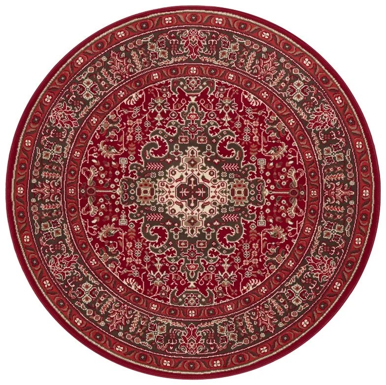 Nouristan - Hanse Home koberce Kruhový koberec Mirkan 104098 Oriental red - 160x160 (průměr) kruh cm