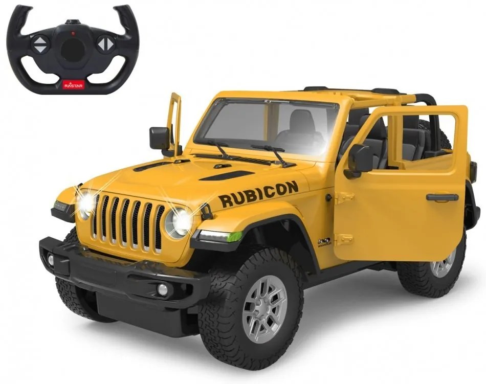 Rc auto jamara jeep wrangler jl 1:14 door manual yellow 2,4g a